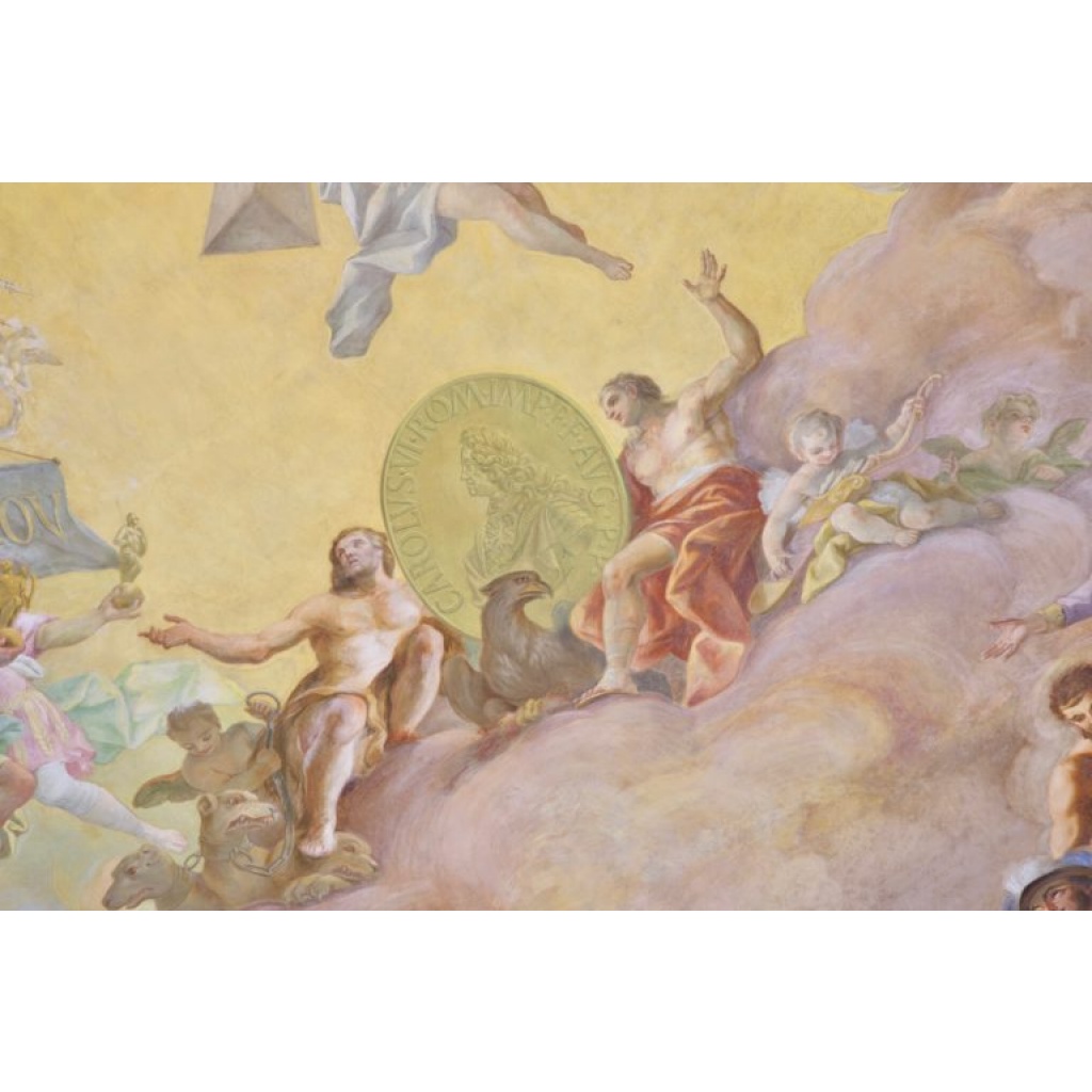 Ceiling painting in the National Library